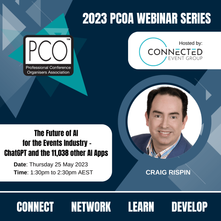 PCOA Webinar Series: The Future of AI for the Events Industry - ChatGPT and the 11,038 other AI ...